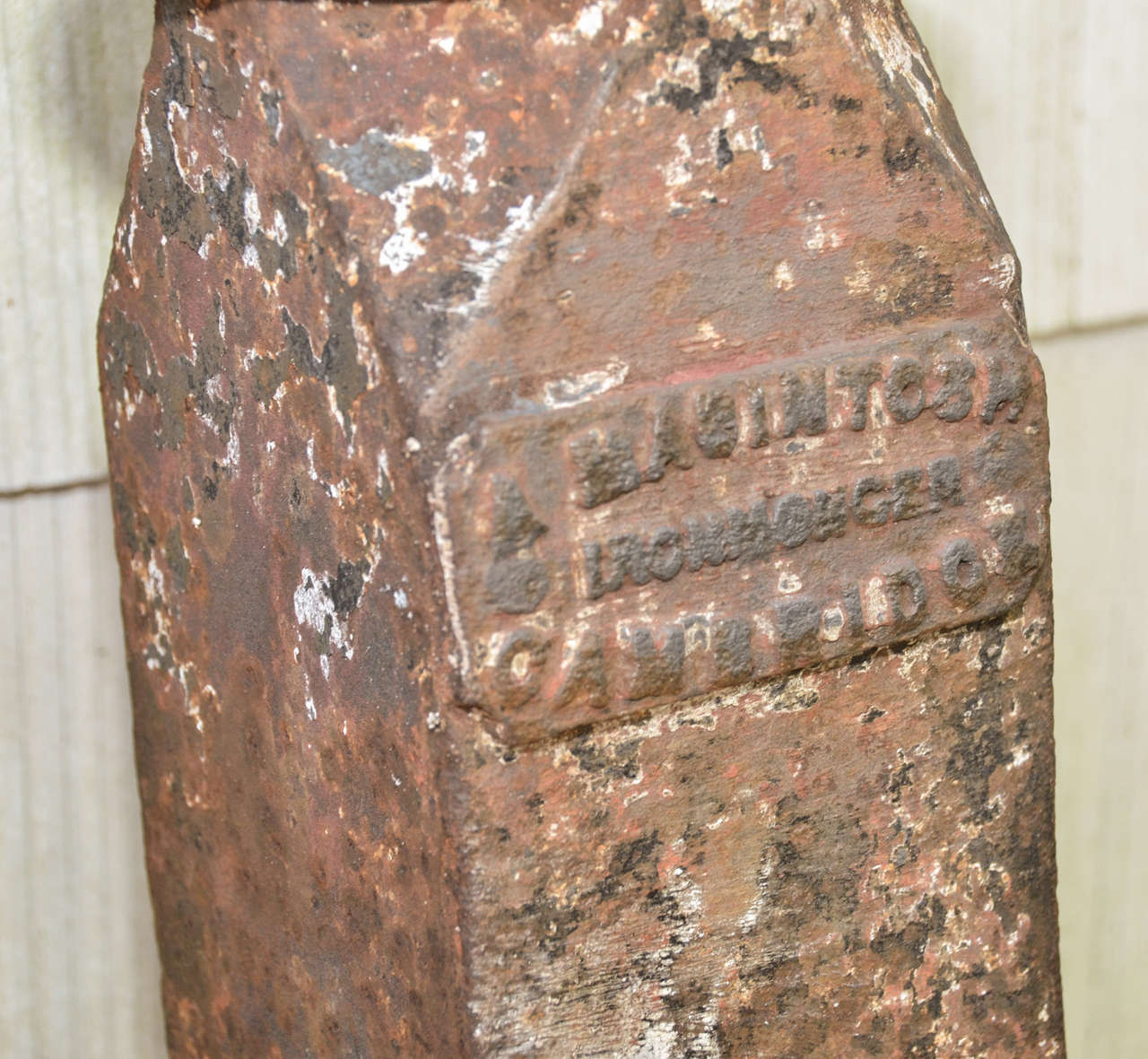 Pair of English Victorian Cast Iron Gate Posts For Sale at 1stDibs