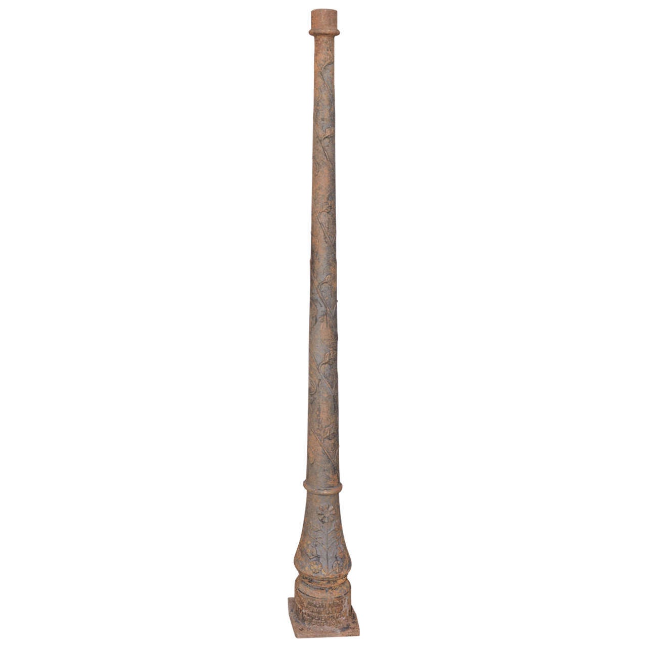 English Aesthetic Movement Cast Iron Lamp Post For Sale at 1stDibs ...
