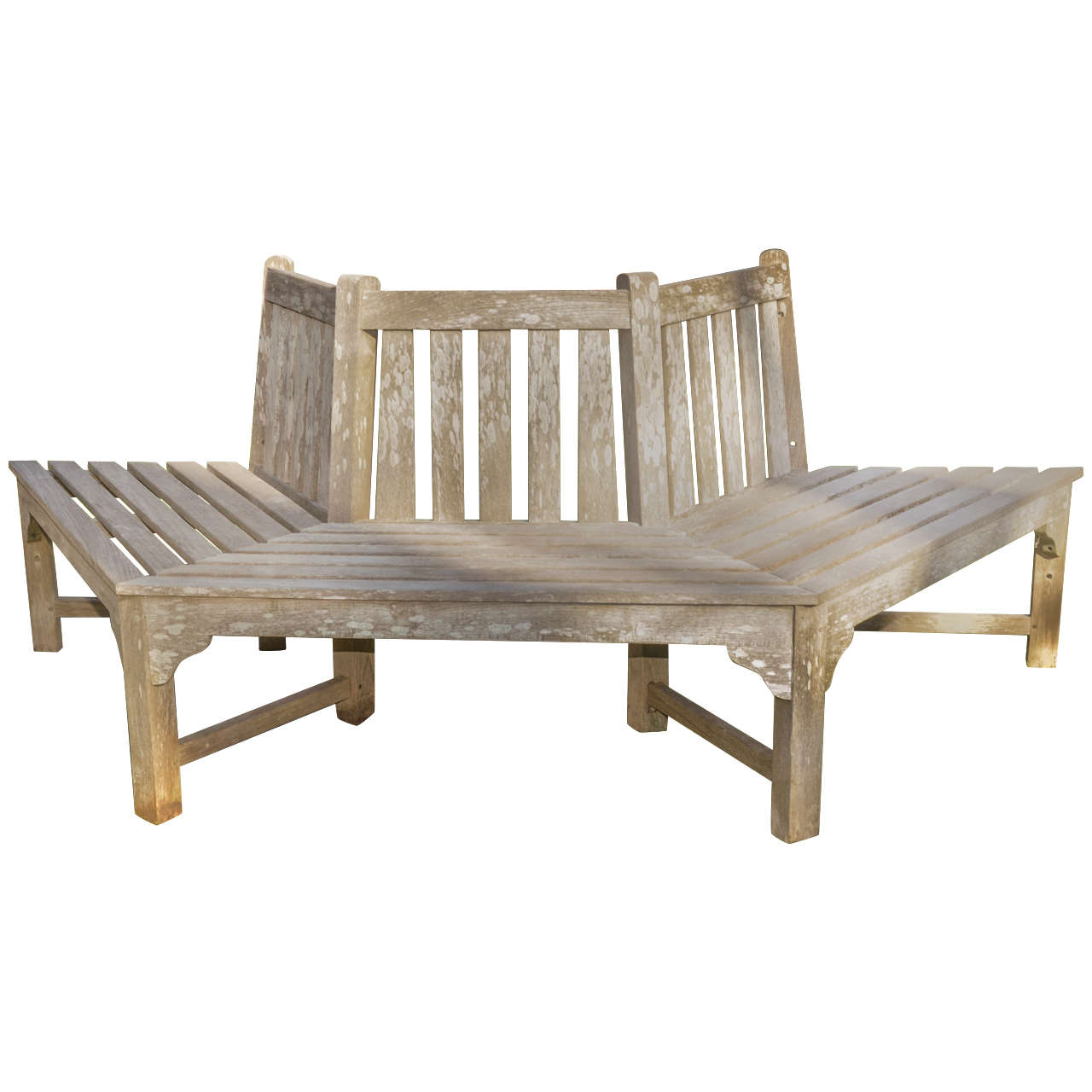 English Teak Tree Surround Bench at 1stDibs | teak tree seats