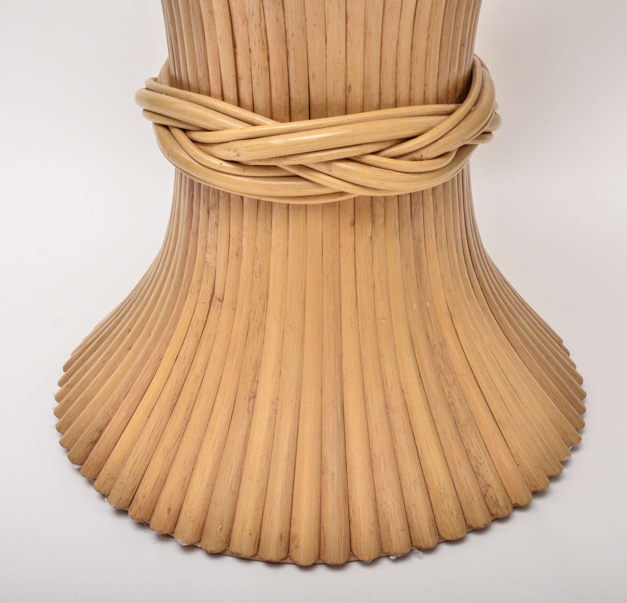 Bamboo Base Glass-Top Center Table at 1stDibs | bamboo center table ...
