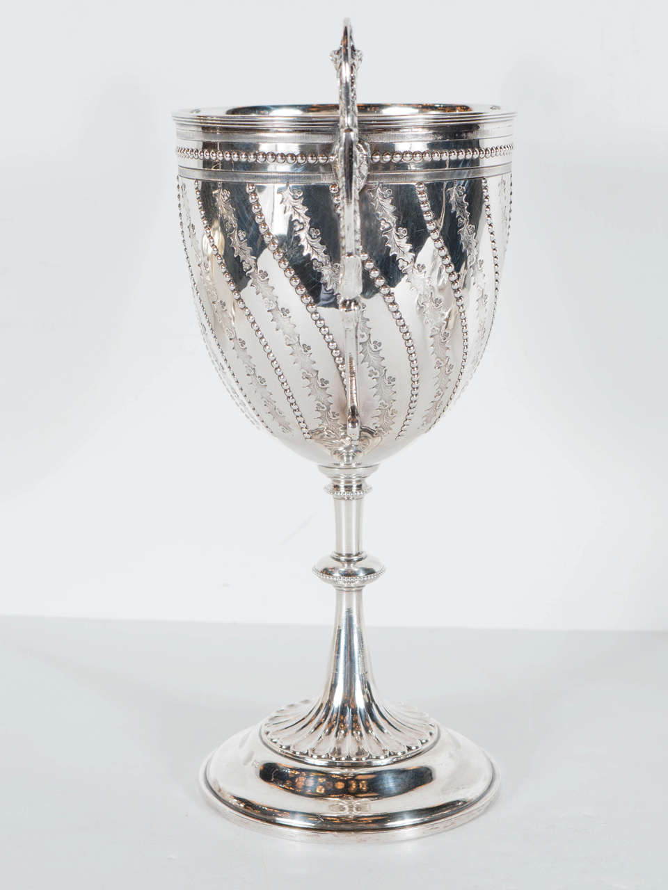 Elegant Hollywood Regency Silver Plated Chalice at 1stDibs