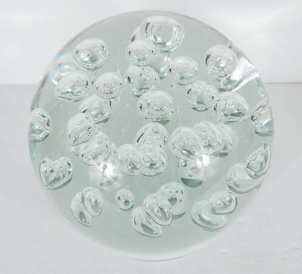 Large Hand-Blown Murano Glass Sphere with Controlled Release Air ...