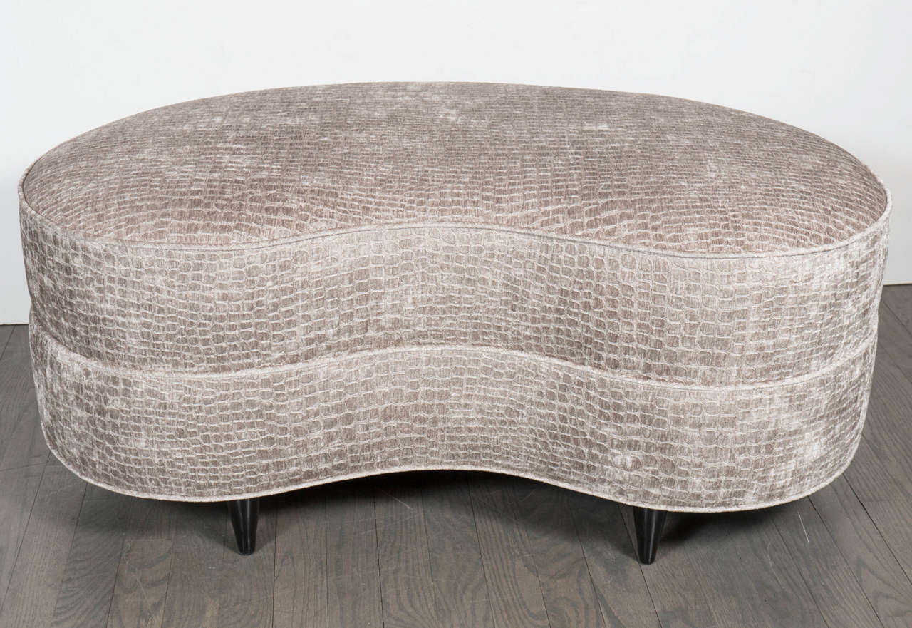 Luxe Mid-Century Modernist Organic Shaped Ottoman at 1stDibs | kidney ...