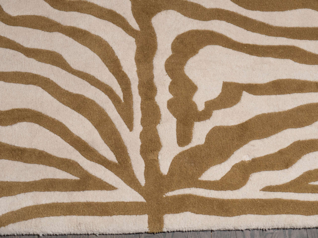 Beautiful Indian Modernist Zebra Print Rug in Wool For Sale at 1stDibs ...