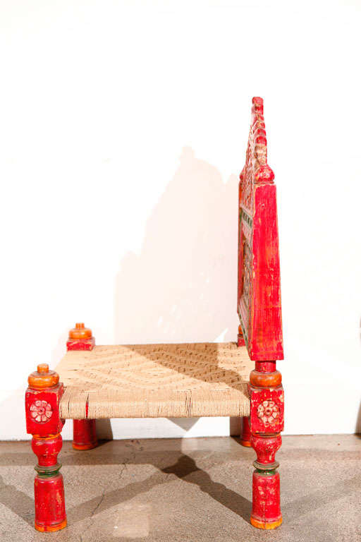 Pair of Low handcarved Rajasthani Chairs at 1stDibs | rajasthani low ...