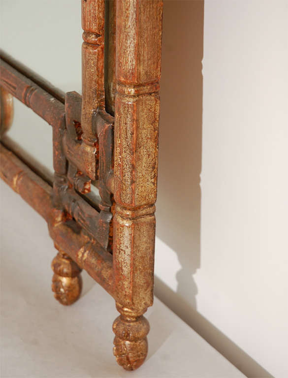 Pair of Chinese Faux Bamboo Pagoda Mirrors at 1stDibs