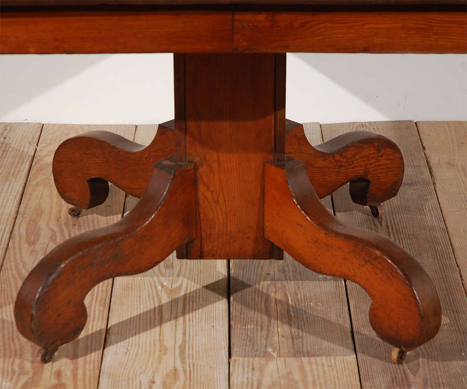 Square Pedestal Table at 1stDibs