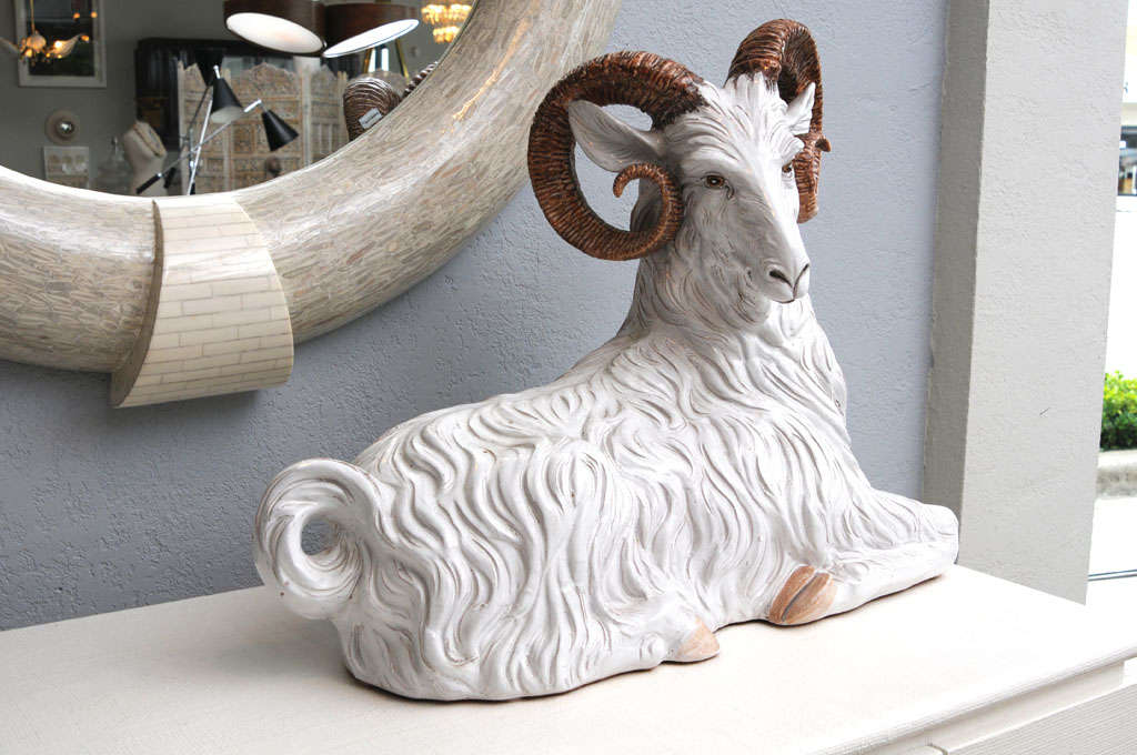 Italian Ceramic Ram at 1stDibs | ram ceramic, italian ram, belier en ...