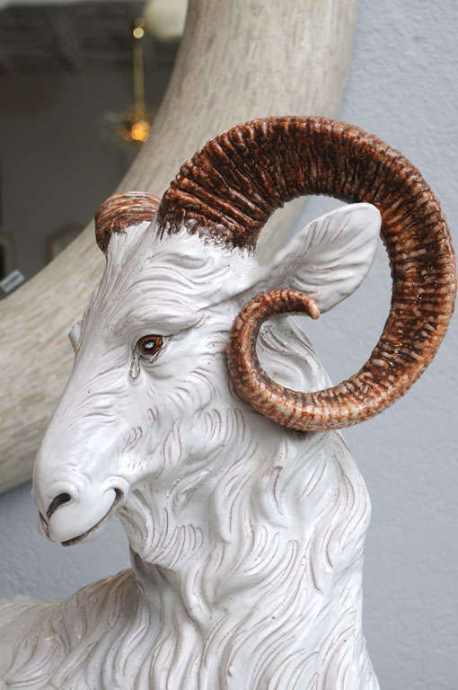 Italian Ceramic Ram at 1stDibs | ram ceramic, italian ram, belier en ...