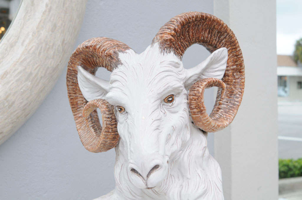 Italian Ceramic Ram at 1stDibs | ram ceramic, italian ram, belier en ...