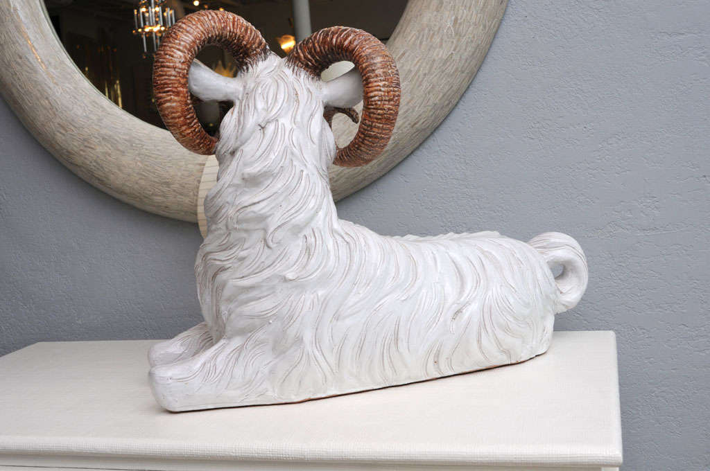 Italian Ceramic Ram at 1stDibs | ram ceramic, italian ram, belier en ...