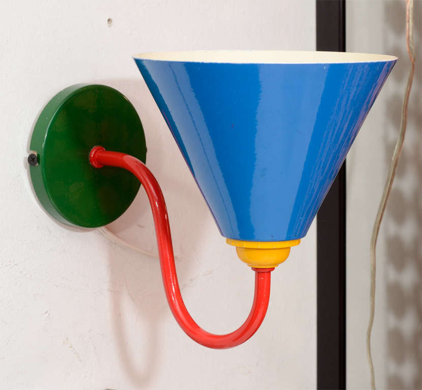 Pair of Colorful Wall Sconces at 1stDibs