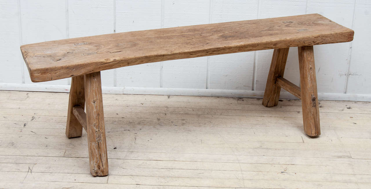 Rustic Bench at 1stDibs