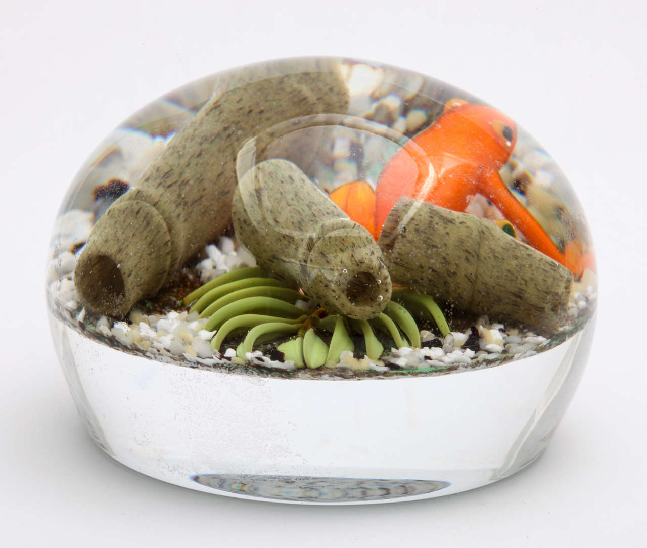 Gordon Smith Orange Tree Frog Paperweight For Sale at 1stDibs