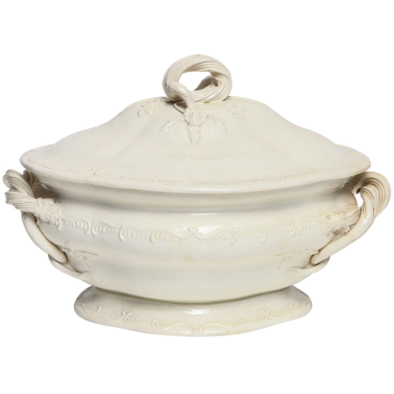 Late 18th Early 19th Century Creamware Tureen at 1stDibs