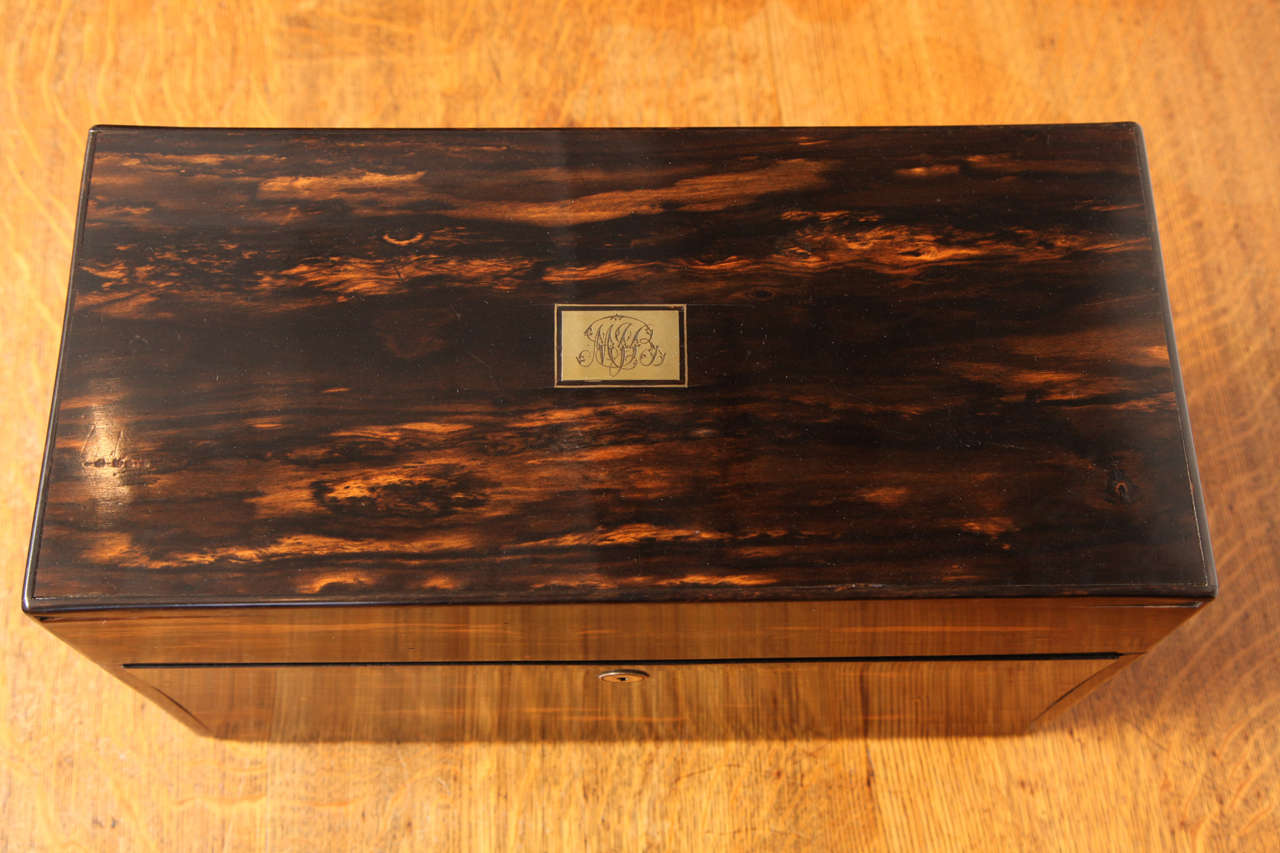 Exceptional 19th Century Coromandel Box With Fitted Interior For Sale ...