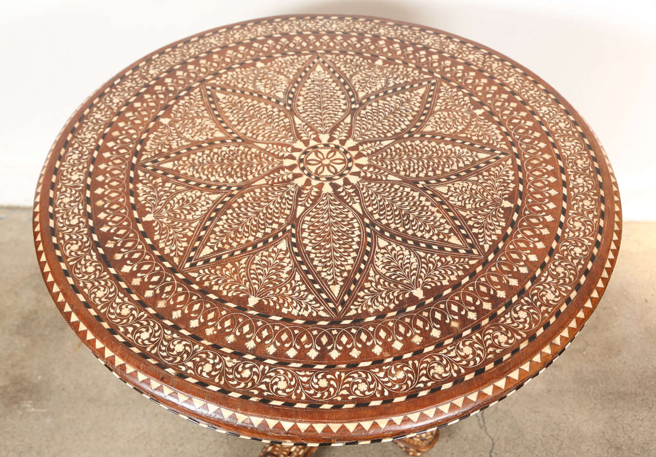 Inlaid Anglo Indian Table at 1stDibs