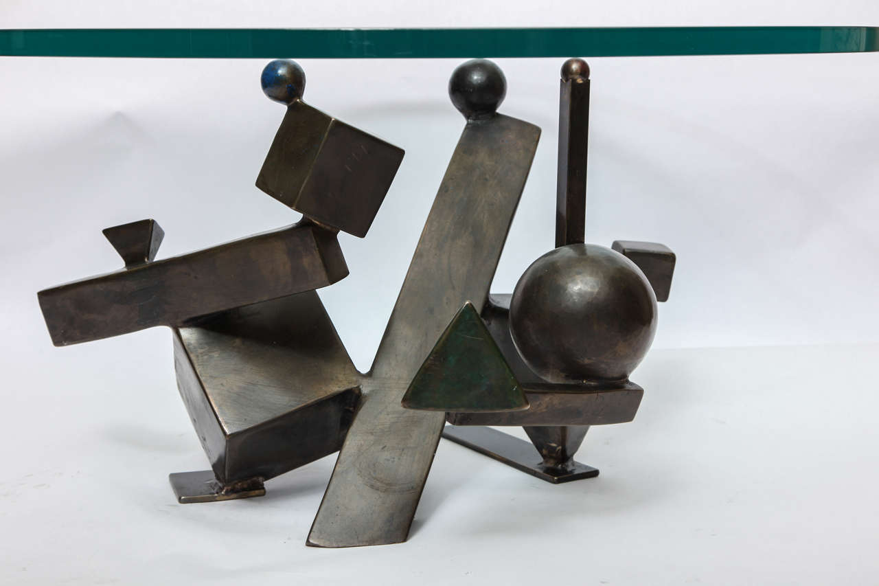 1930's American Modernist Cubist Table at 1stDibs