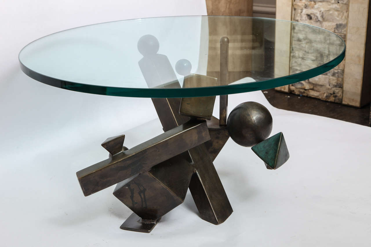 1930's American Modernist Cubist Table at 1stDibs