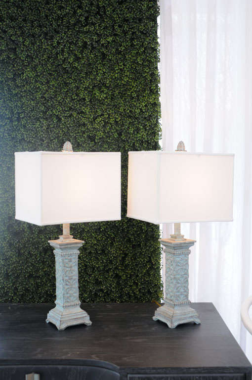 Pair Of Celtic Knot Motif Table Lamps For Sale at 1stDibs