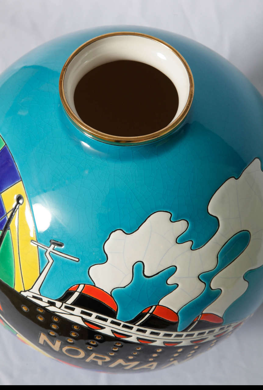 Vase Longwy- Normandie at 1stDibs