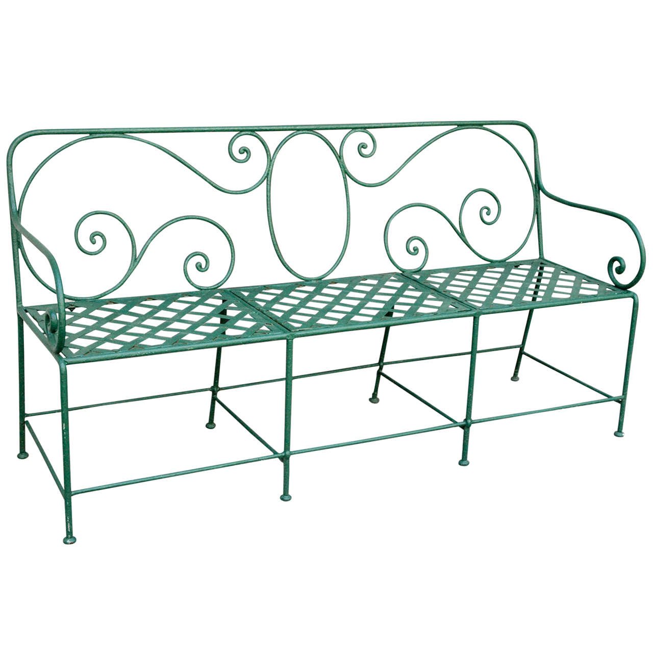 Late 19th Century French Garden Bench at 1stDibs
