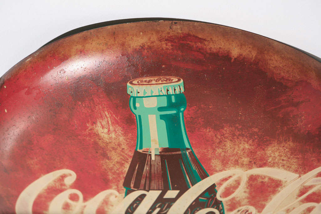 Fantastic Original Painted Coke Sign Dated 1943 at 1stDibs