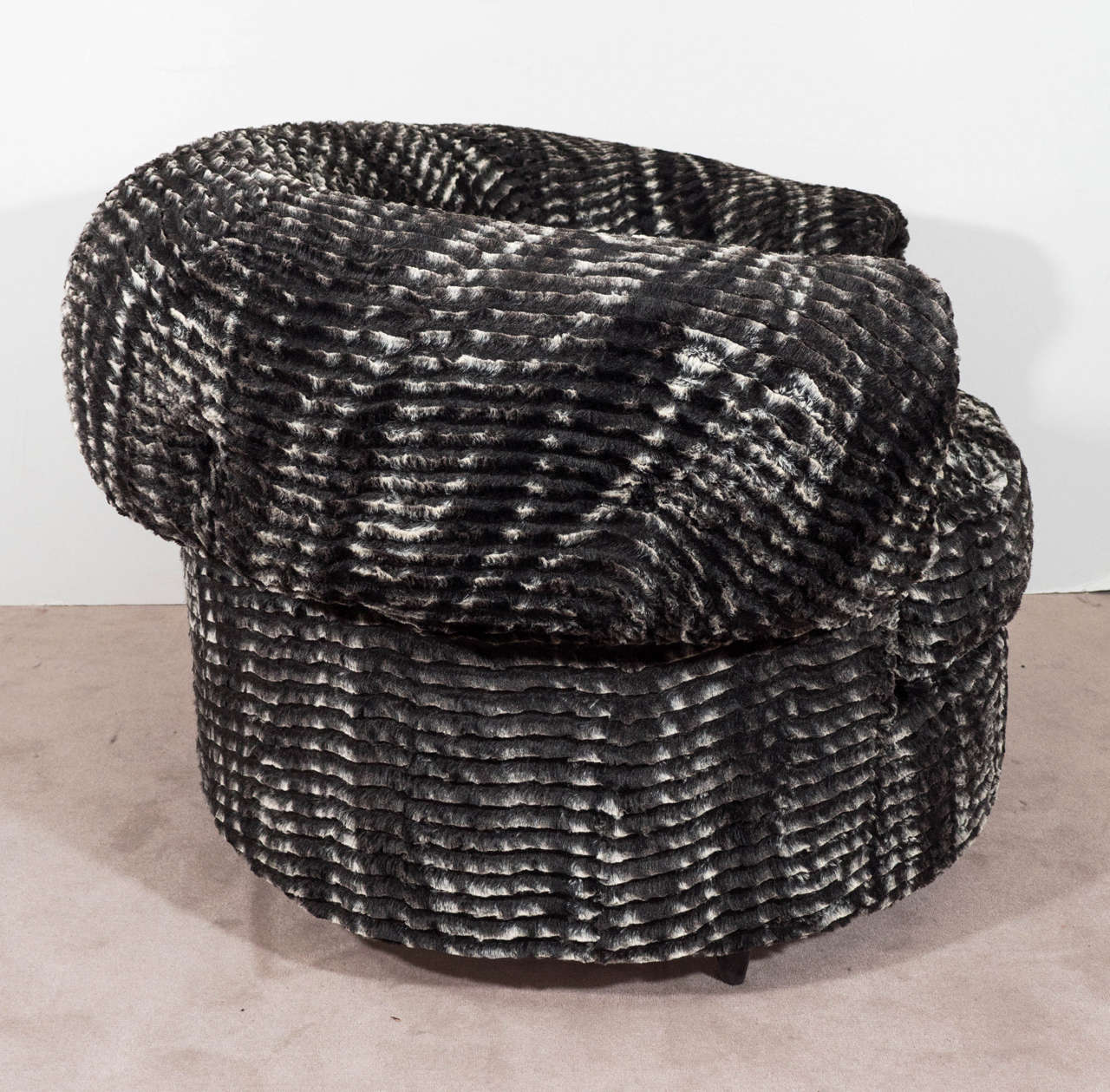 Fantastic Luxurious Jean Royere Style "Boule" Club Chairs For Sale at ...