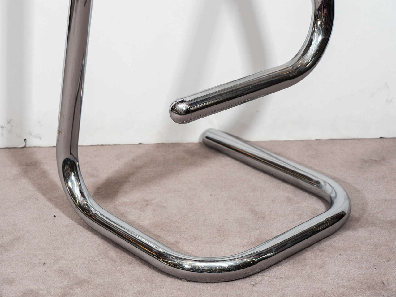 Mid Century Pair of Chrome Paperclip Bar Stools for Kinetics at 1stDibs ...