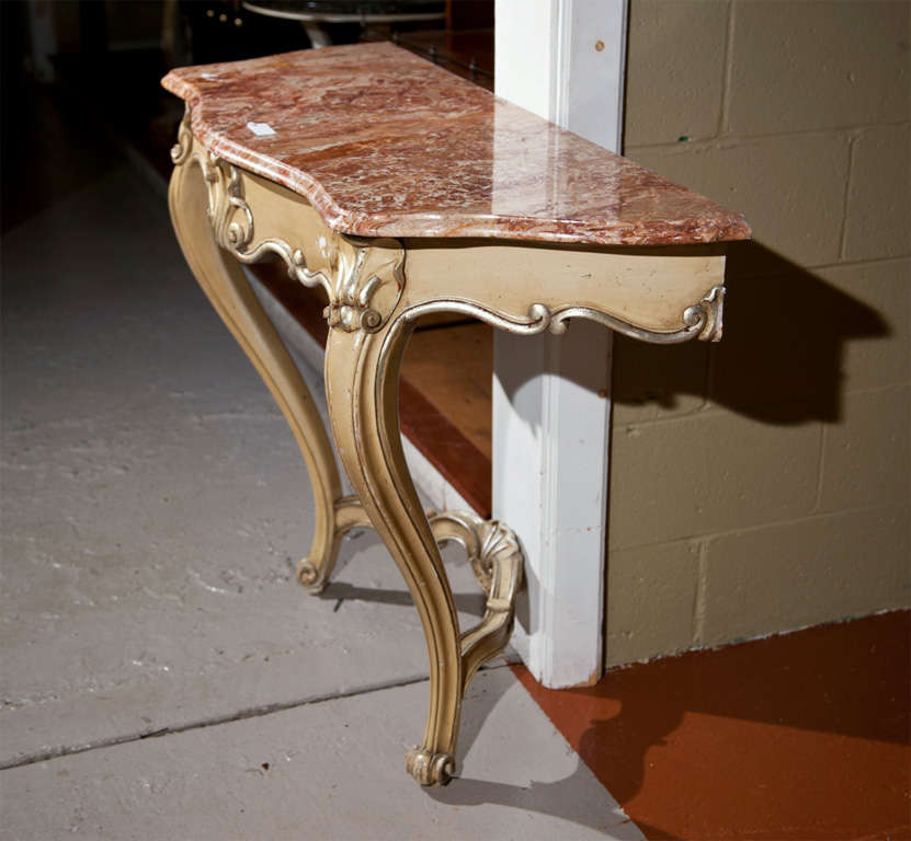 French Rococo Style Console Table at 1stDibs