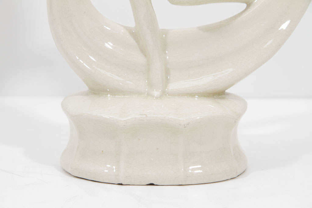 Art Deco Dancing Flapper Ceramic Sculpture at 1stDibs