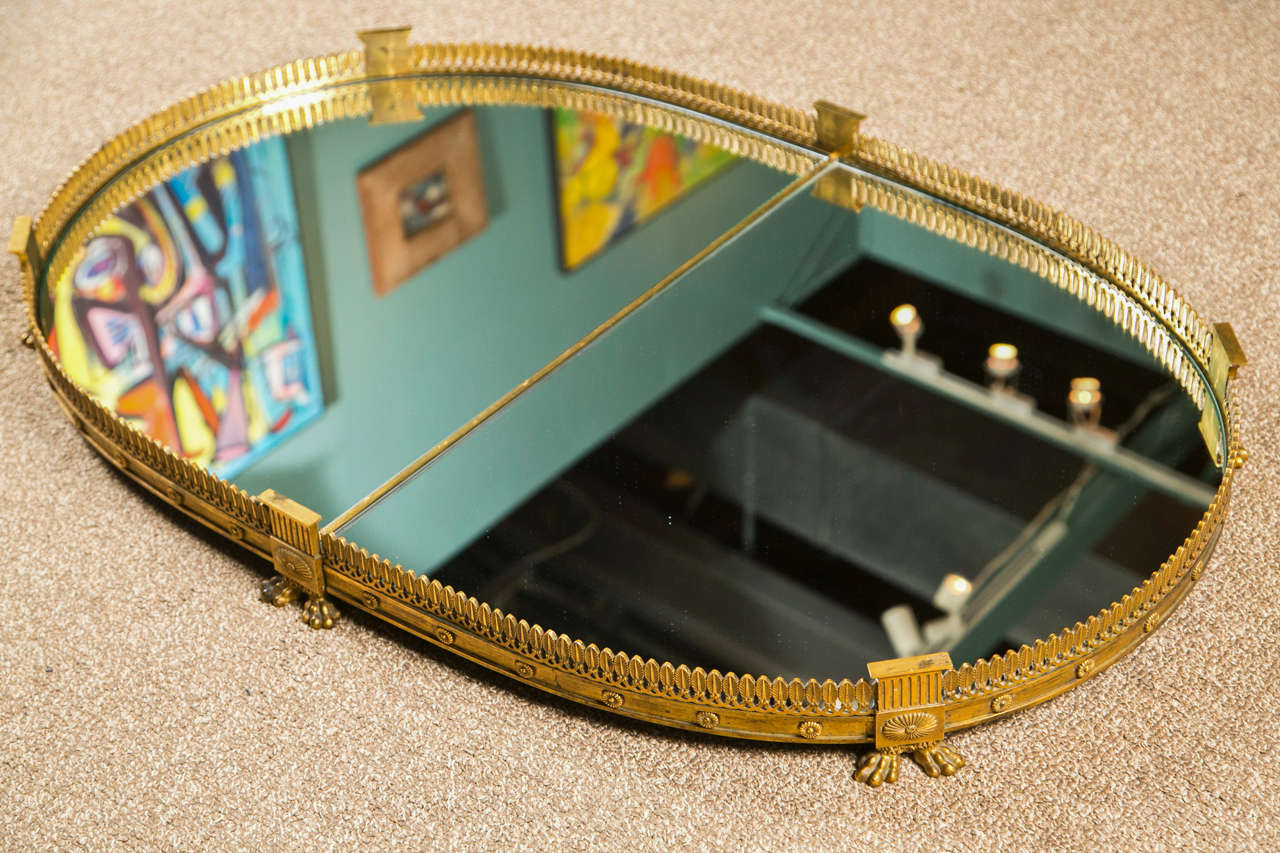 French Mirrored Plateau For Sale at 1stDibs