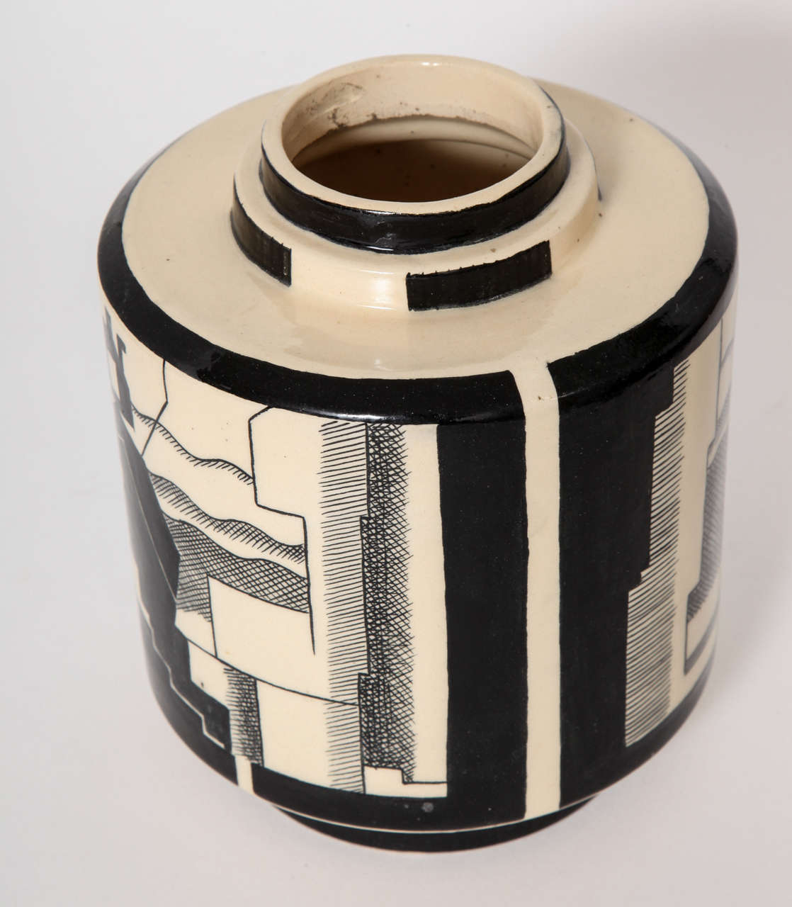 Robert Lallemant French Art Deco Ceramic Vase, 1928 at 1stDibs