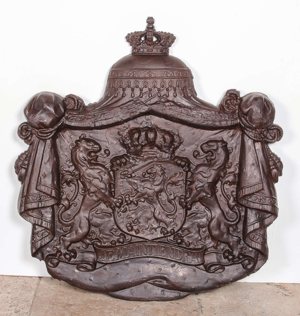 Dutch Cast Iron Coat of Arms For Sale at 1stDibs | dutch coat of arms ...