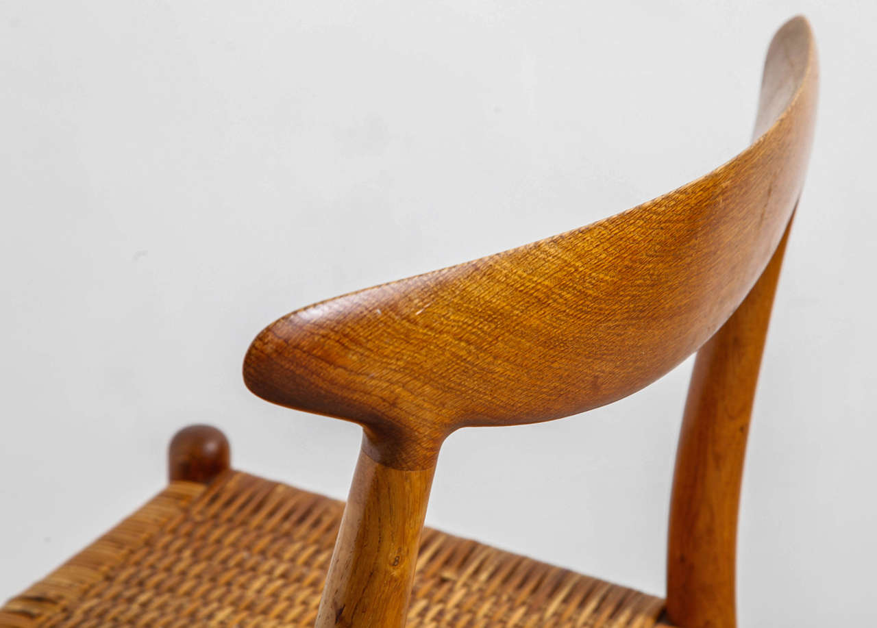 Set of Six Hans Wegner W2 Dining Chairs for Madsens, Denmark at 1stDibs ...