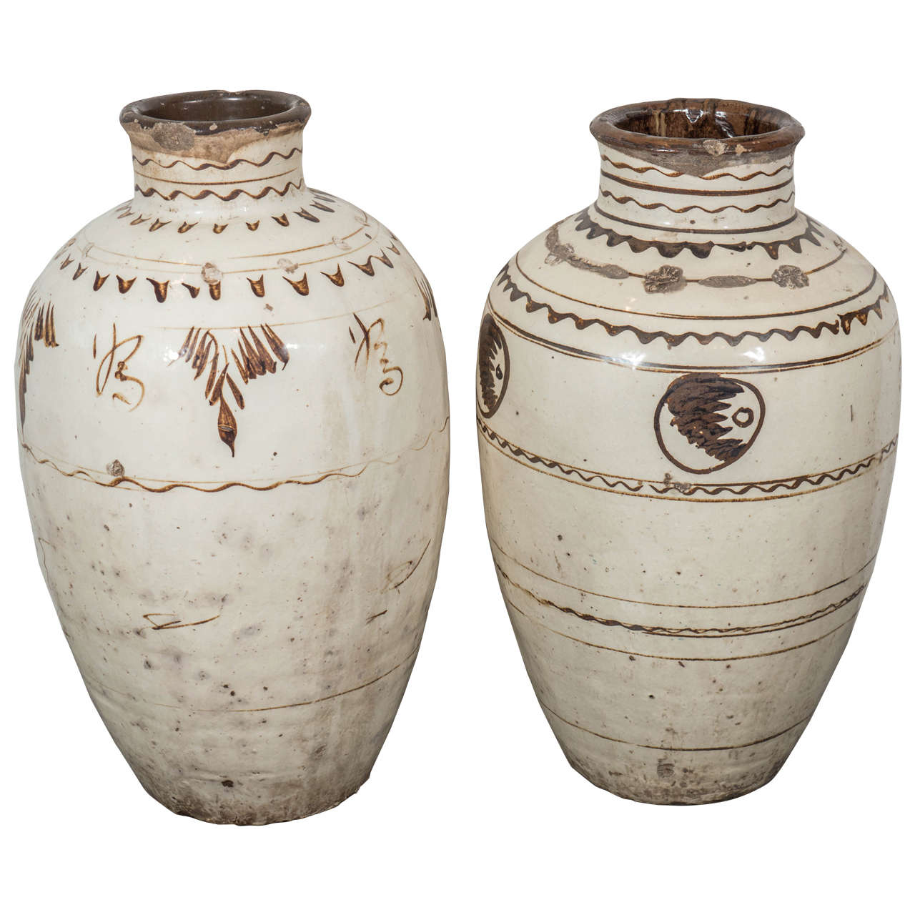 Early 19th Century Chinese Ceramic Wine Jars at 1stDibs
