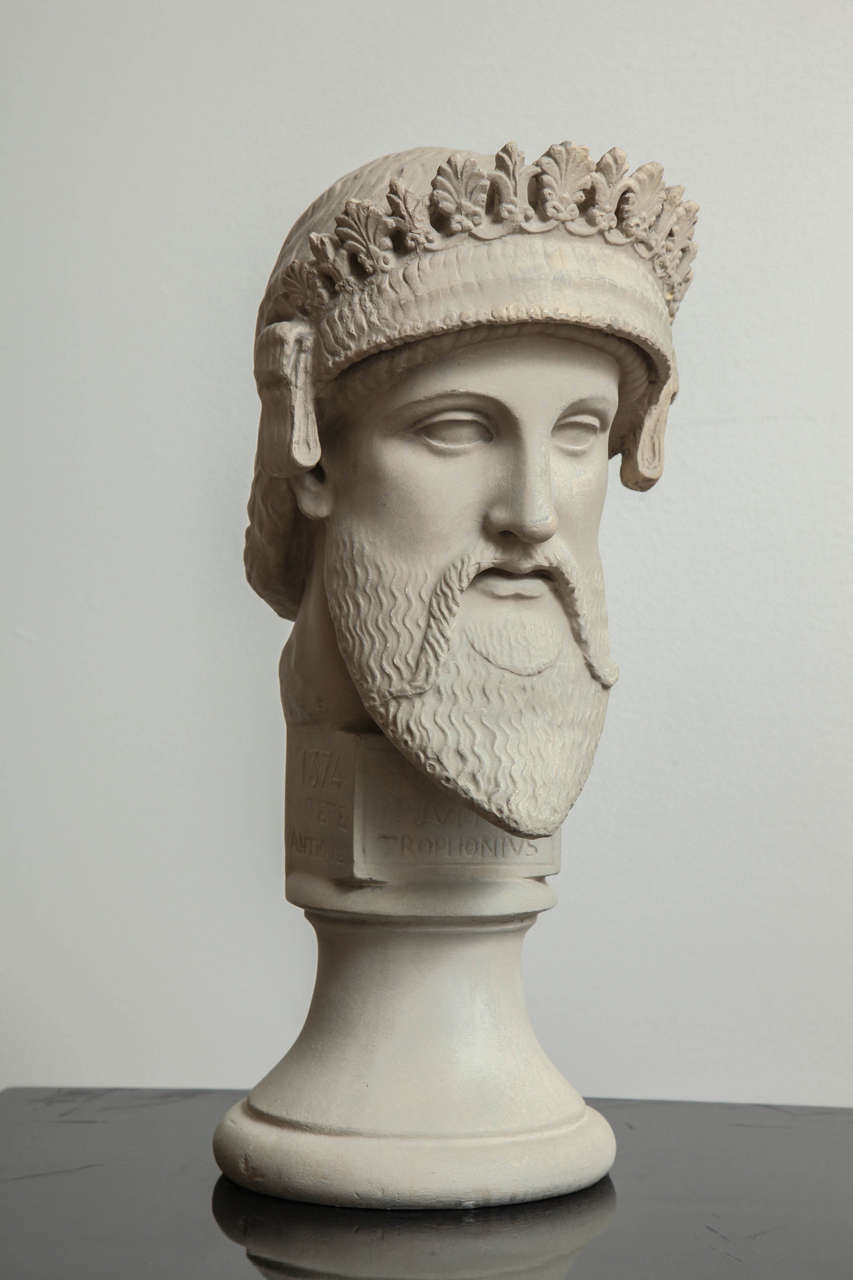 Baroque Style Plaster Cast Bust of Jupiter Trophonius at 1stDibs ...