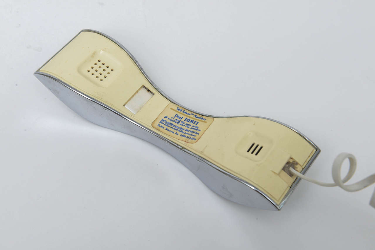 Mid-Century Modern Chrome and Lucite-Acrylic Push Button Phone by ...