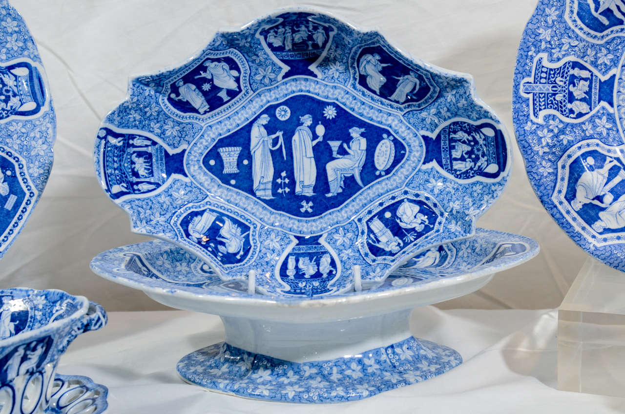 Dinner Service Set of Dishes in the Spode Greek Pattern at 1stDibs