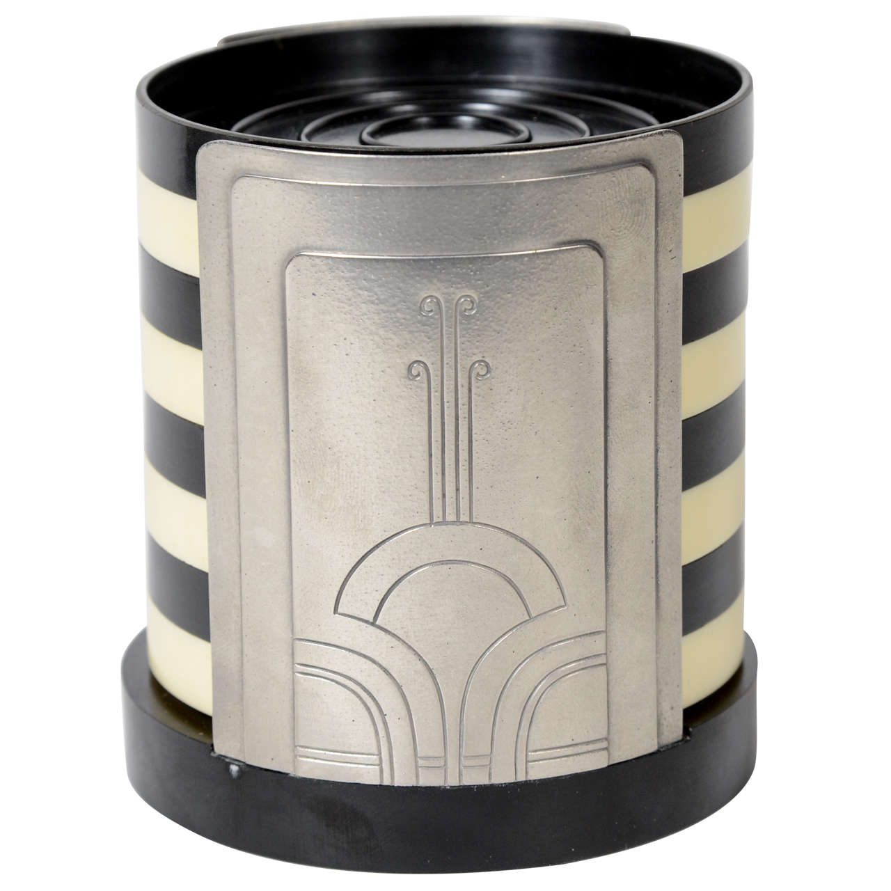 Gorgeous Art Deco Bakelite and Chrome Coaster Set at 1stDibs
