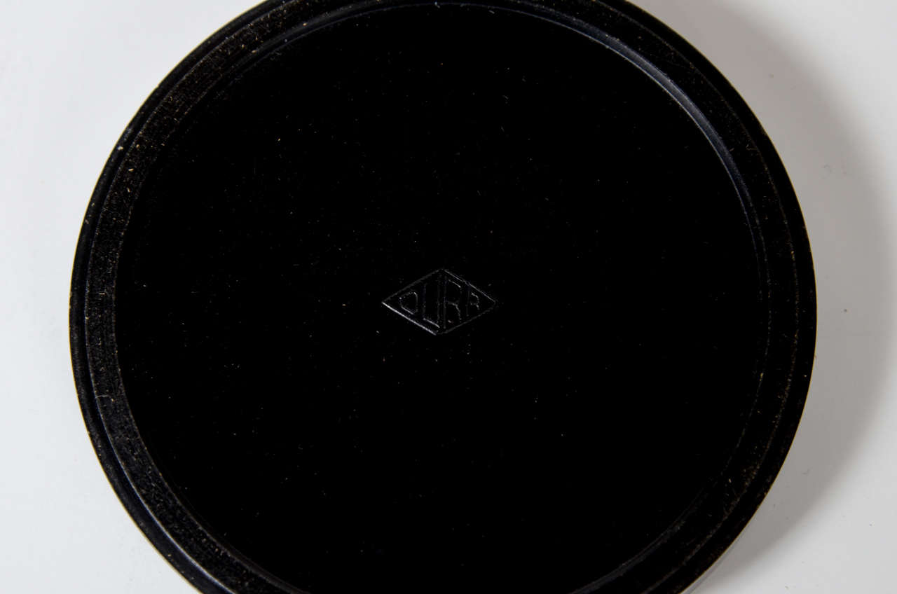Gorgeous Art Deco Bakelite and Chrome Coaster Set at 1stDibs