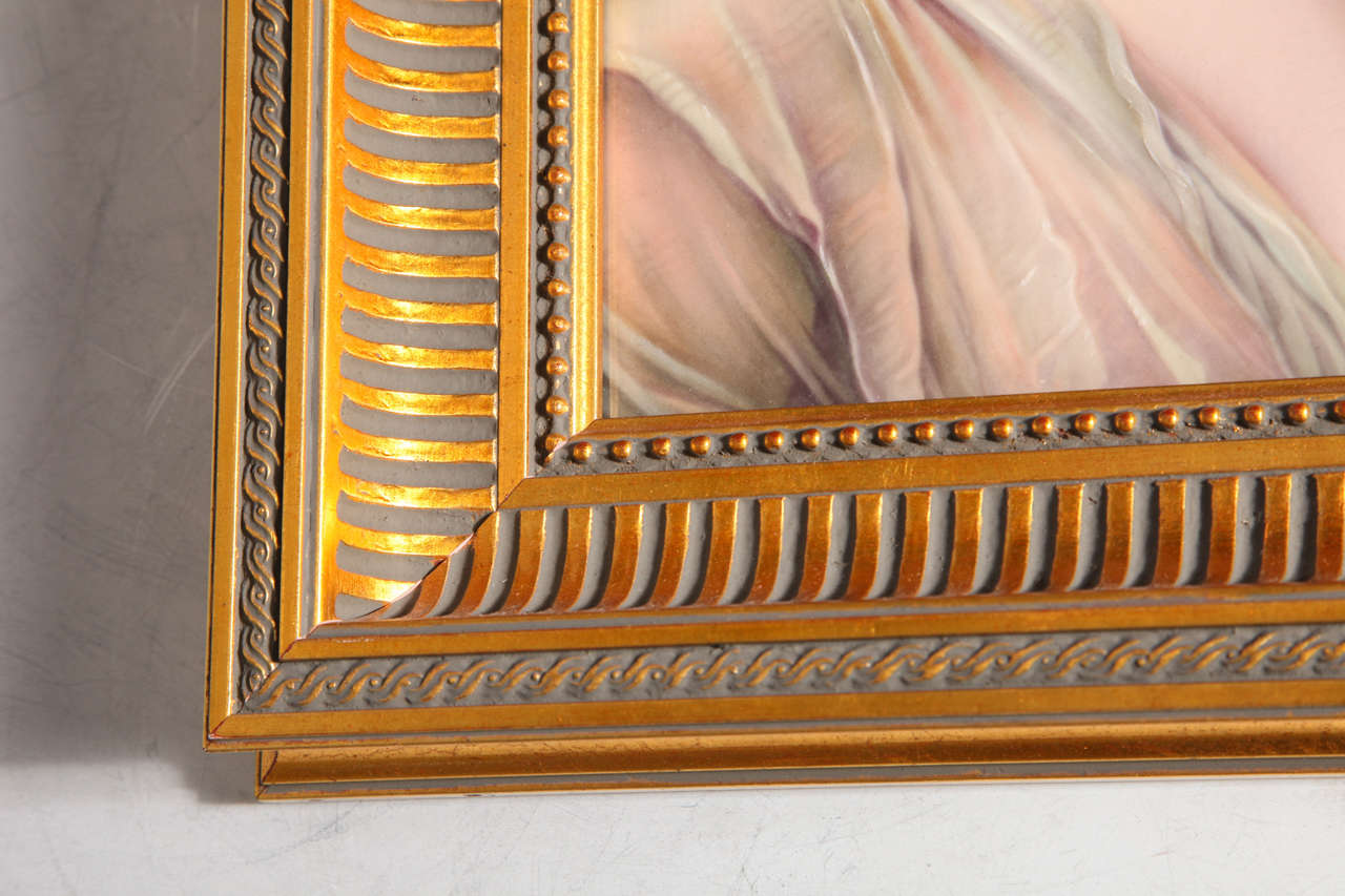 KPM Hand Painted Porcelain Plaque of a Young Beauty at 1stDibs