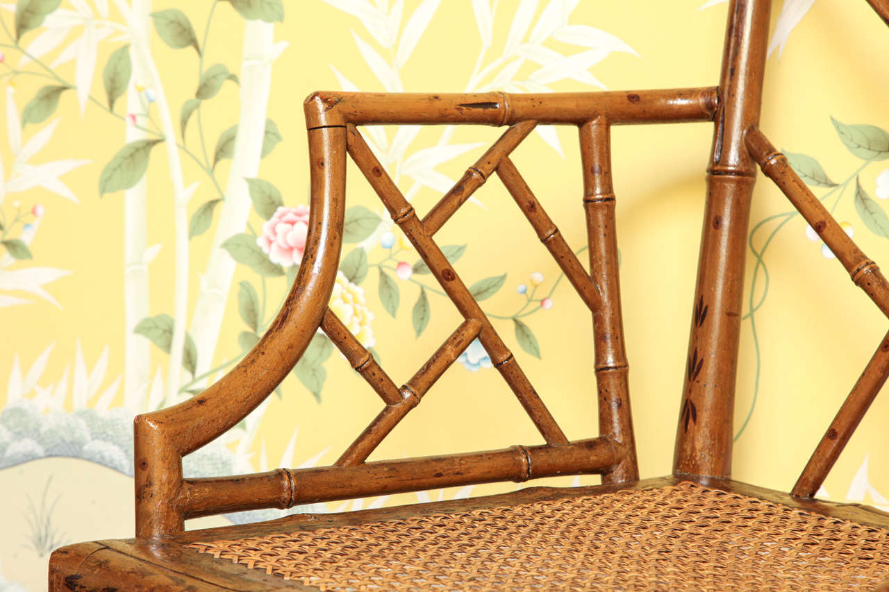 Antique Pair of Chinese Chippendale Cockpen Open Armchairs, circa 1765 ...