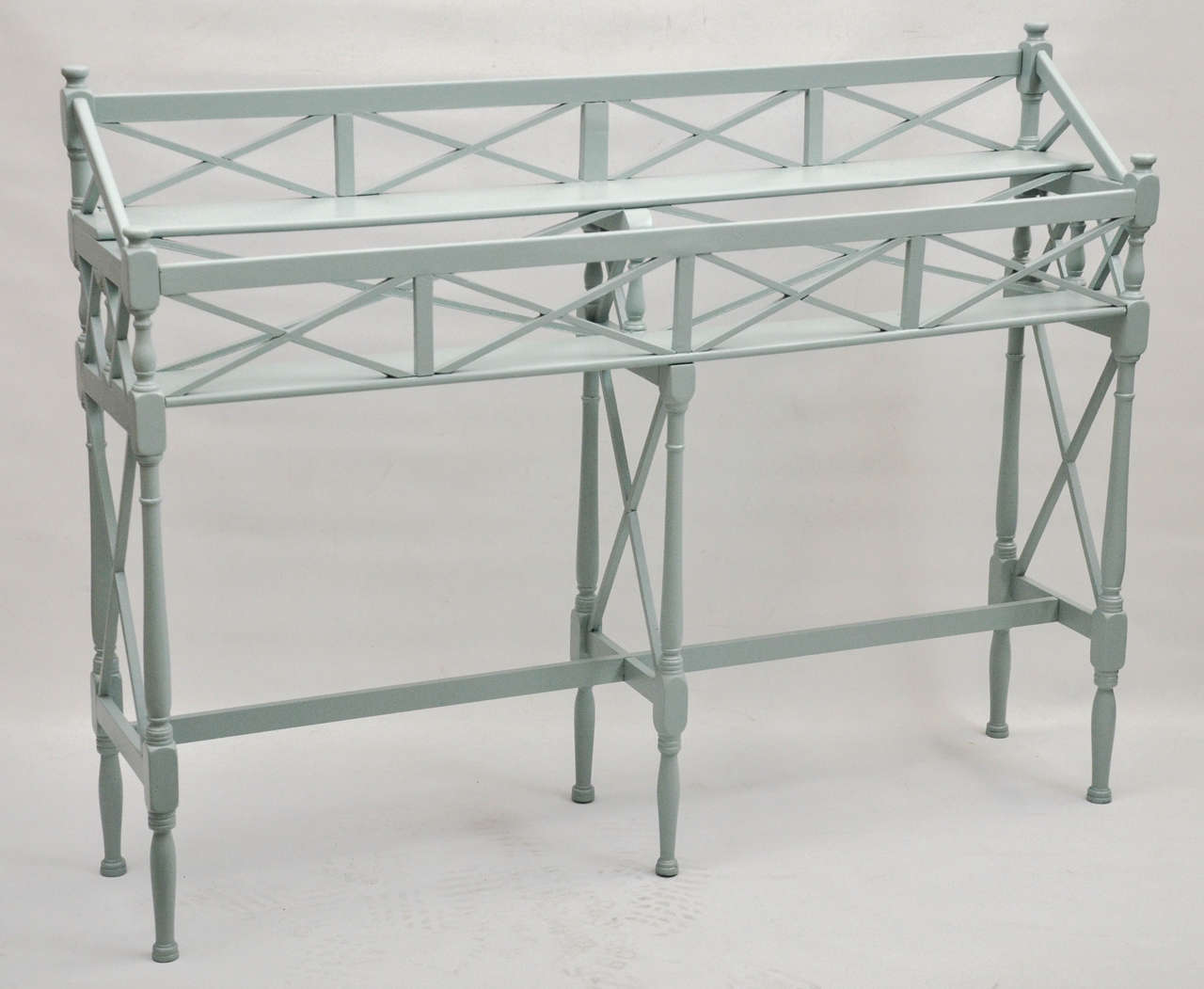 Two-Tier 19th Century English Wood Planter For Sale at 1stDibs