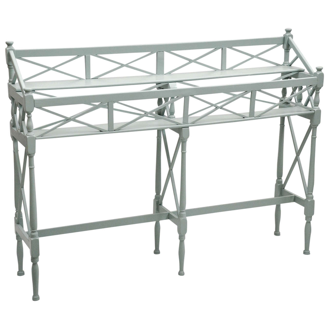 Two-Tier 19th Century English Wood Planter For Sale at 1stDibs