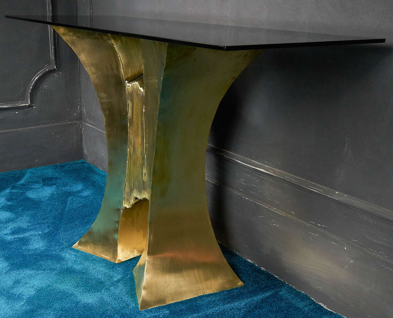 1960s French Brutalist Console at 1stDibs