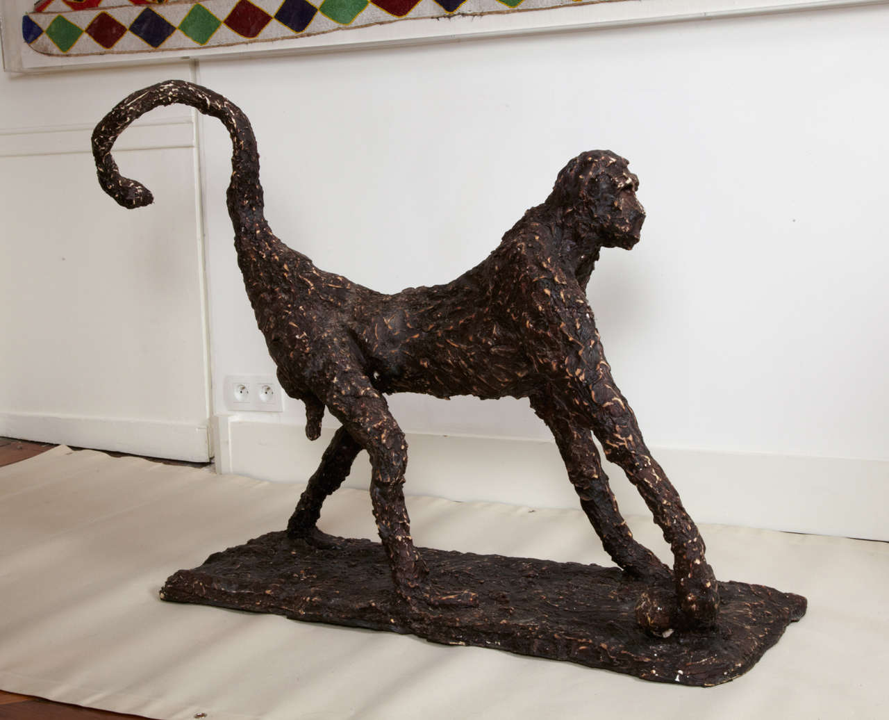Large Sculpture of a Baboon in the style of Alberto Giacometti For Sale ...