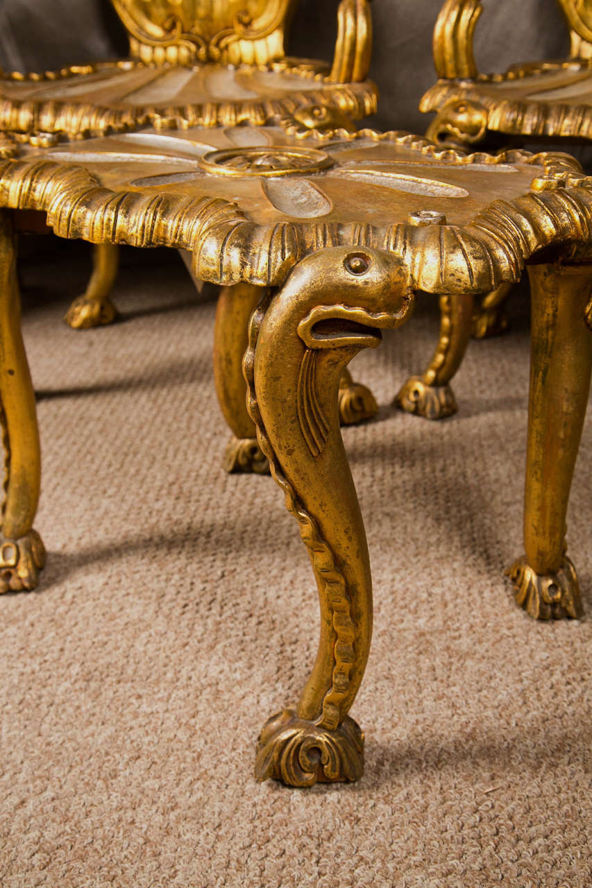 Spectacular French Rococo Style Armchairs and Stool by Jansen at 1stDibs