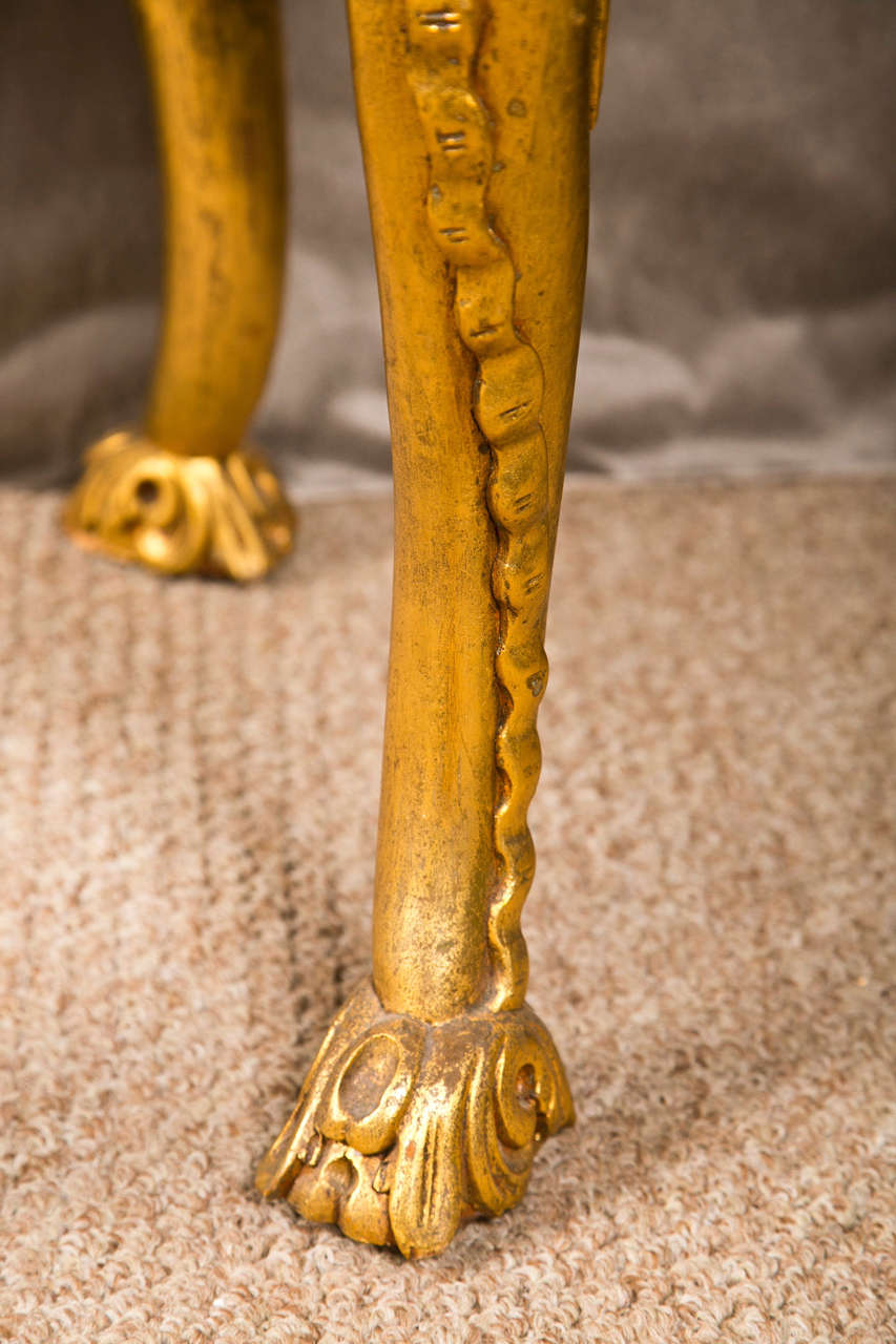 Spectacular French Rococo Style Armchairs and Stool by Jansen at 1stDibs