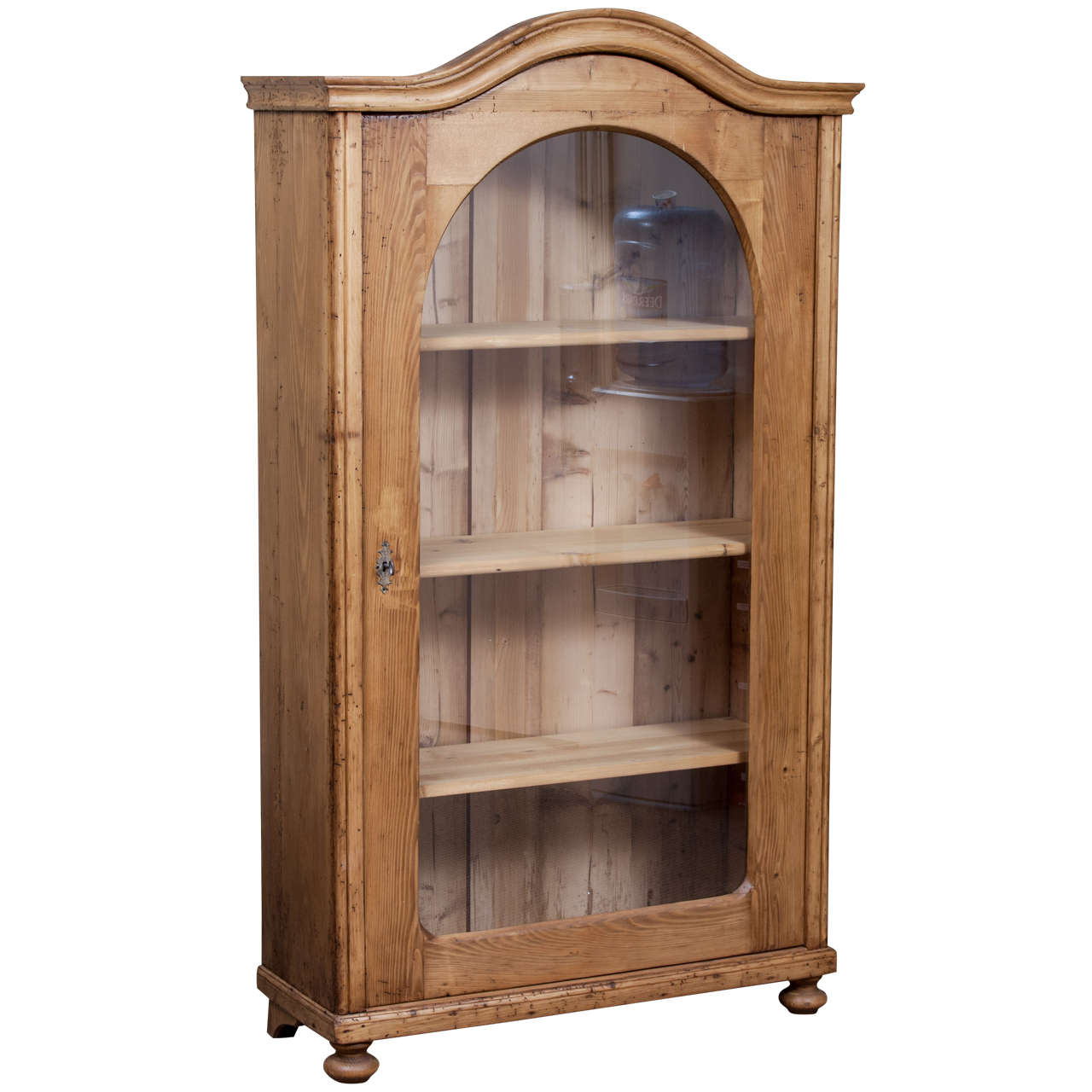 Pine China Cabinet at 1stDibs